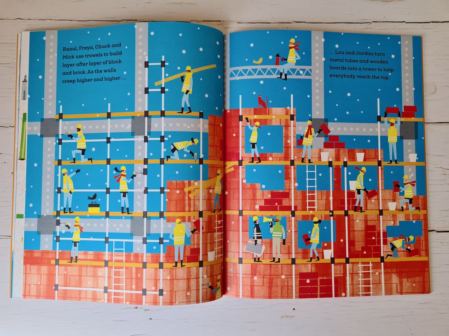 Children's book review: Building a home - Me, him, the dog and a baby!